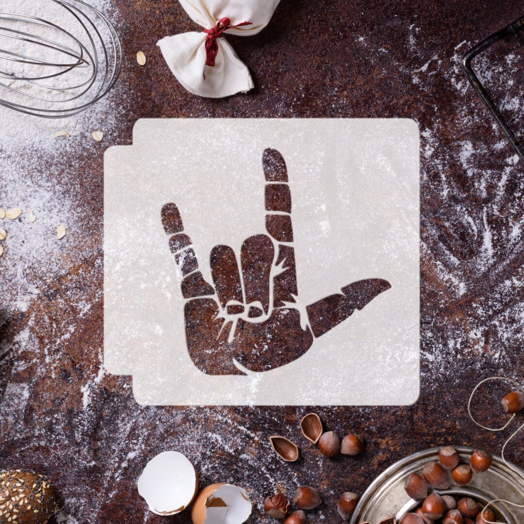 ASL I Love You 783-H380 Stencil - Etsy