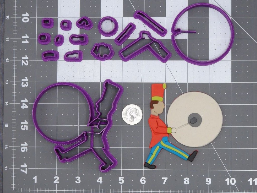 Marching Band Drummer 266-I804 Cookie Cutter Set - Etsy