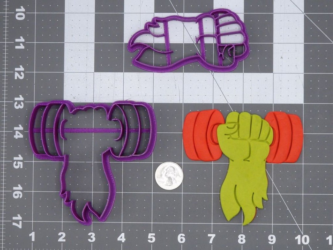 Muscle Arm With Dumbbell 266-I571 Cookie Cutter Set - Etsy