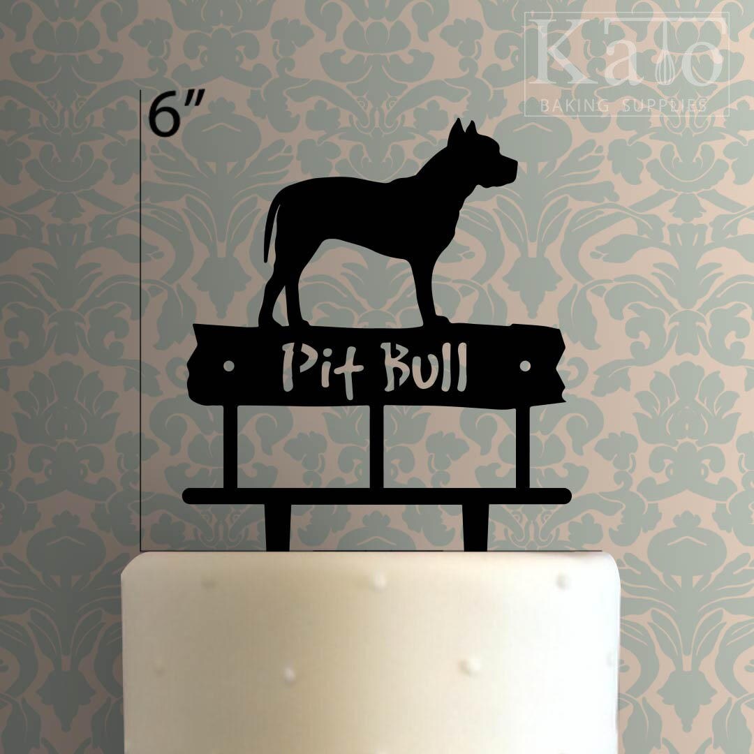 Pitbull 100 Cake Topper - Etsy