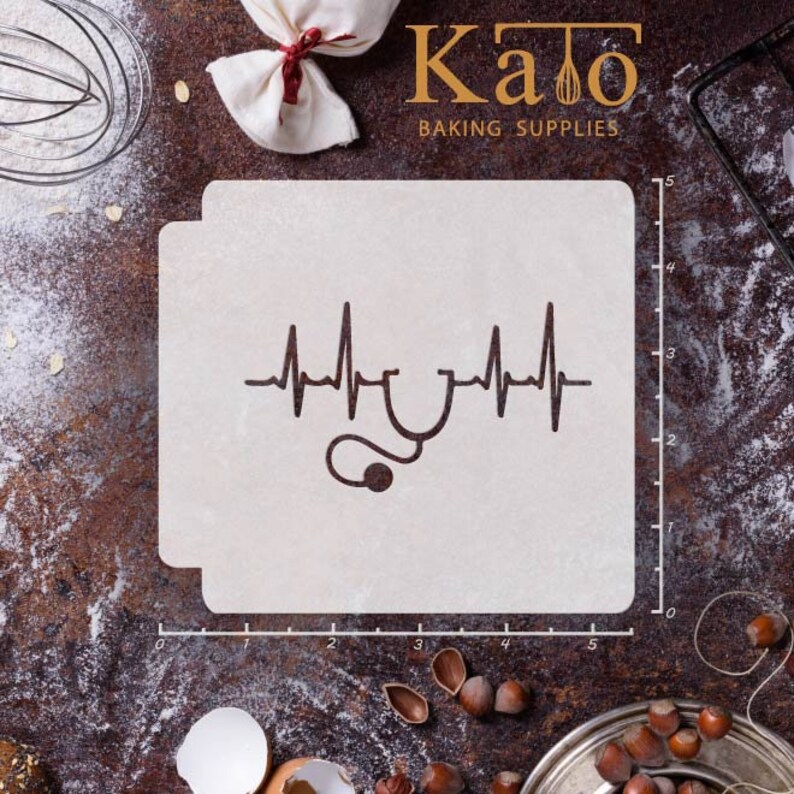 Stethescope Pulse 783-A686 Stencil | Etsy