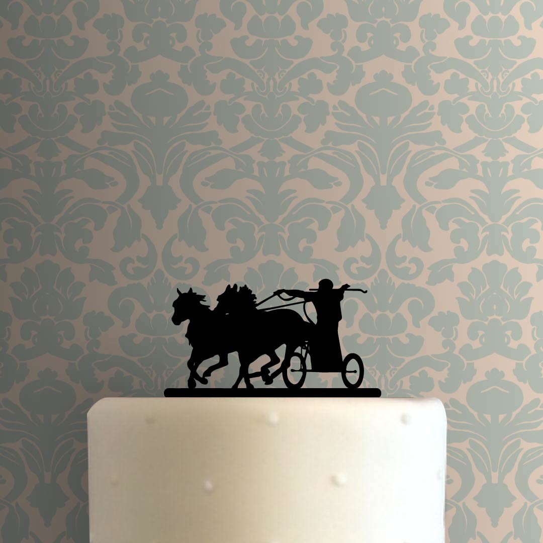 Chariot Racing With Horses 225-B774 Cake Topper - Etsy