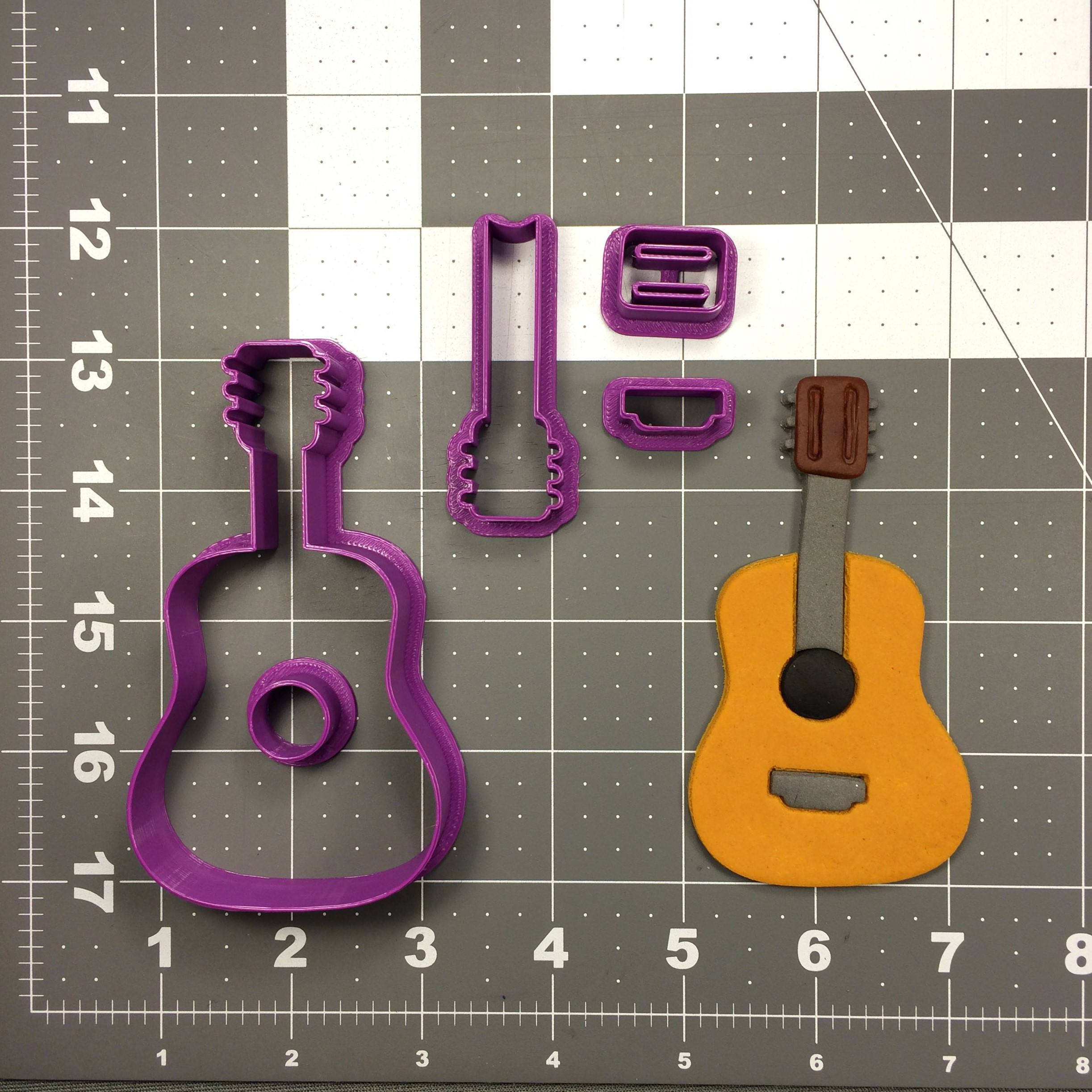 Acoustic Guitar 266-209 Cookie Cutter Set - Etsy