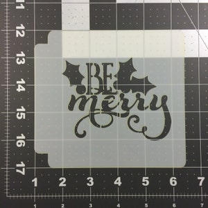 Be Merry 100 Stencil - Etsy