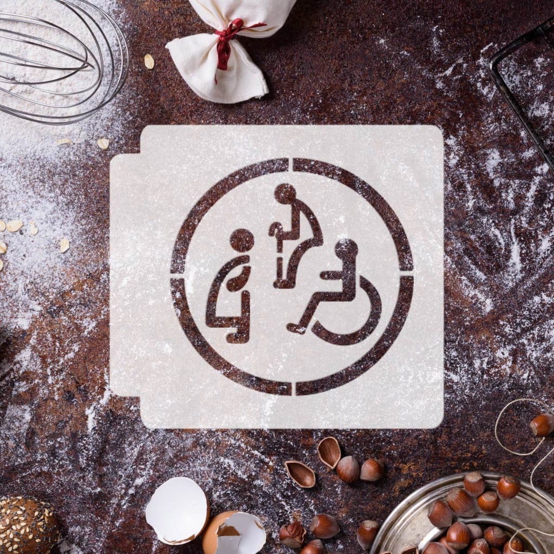 Disabilities Restroom Sign 783-I595 Stencil - Etsy