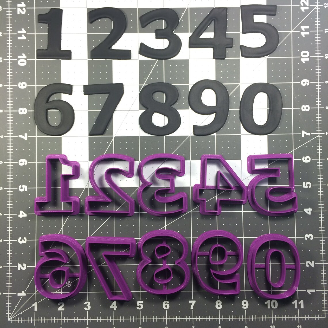 Verdana Number Font Cookie Cutters | Etsy