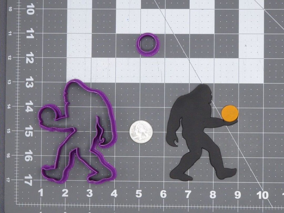 Bigfoot Sasquatch With Basketball 266-J062 Cookie Cutter Set - Etsy