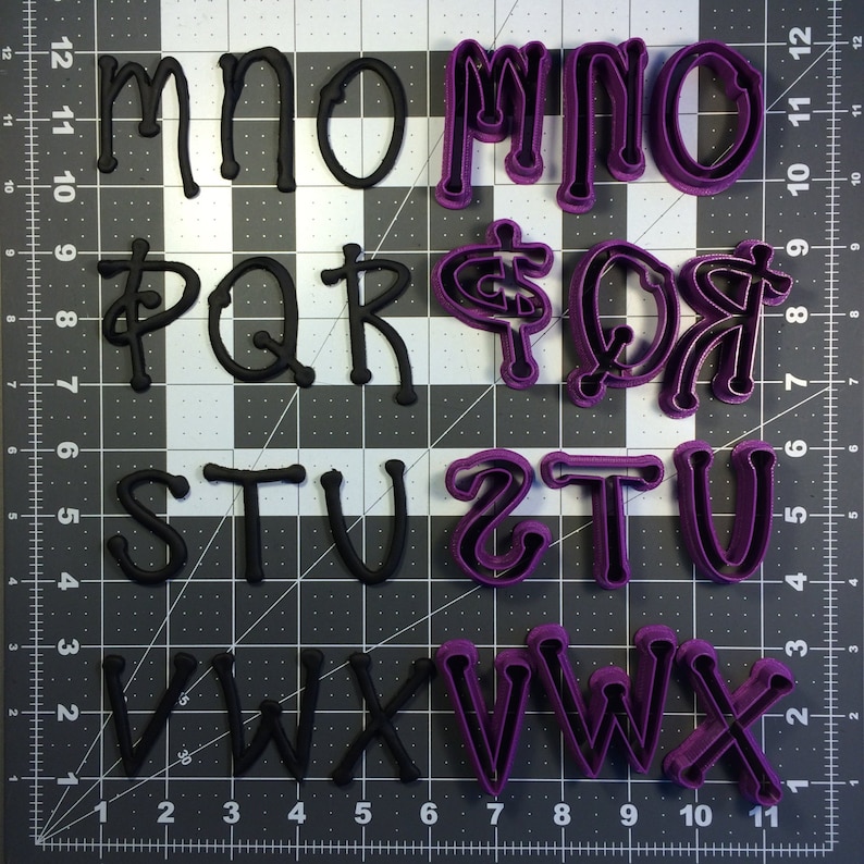 Cool Dot Font Uppercase Cookie Cutter Set - Etsy