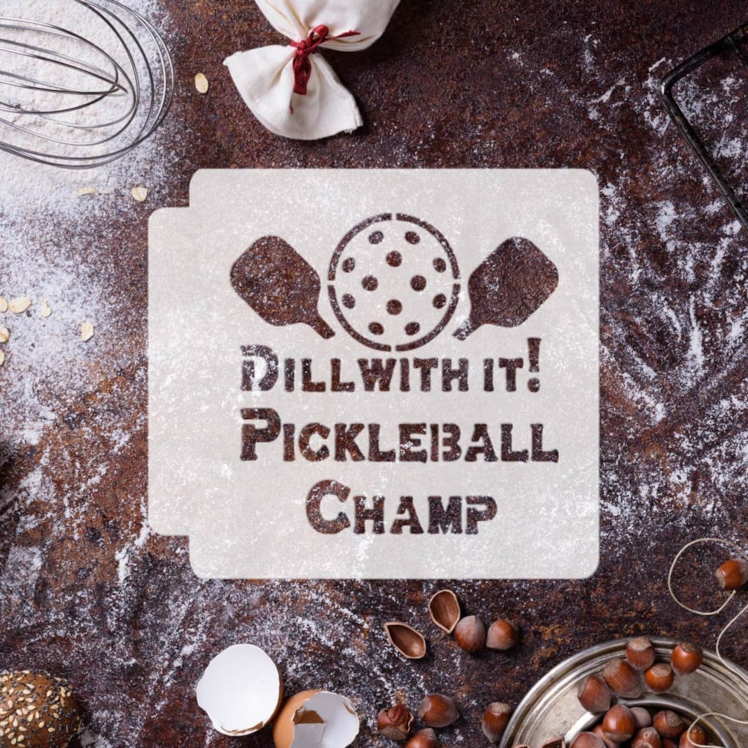 Pickleball Champ 783-I281 Stencil - Etsy