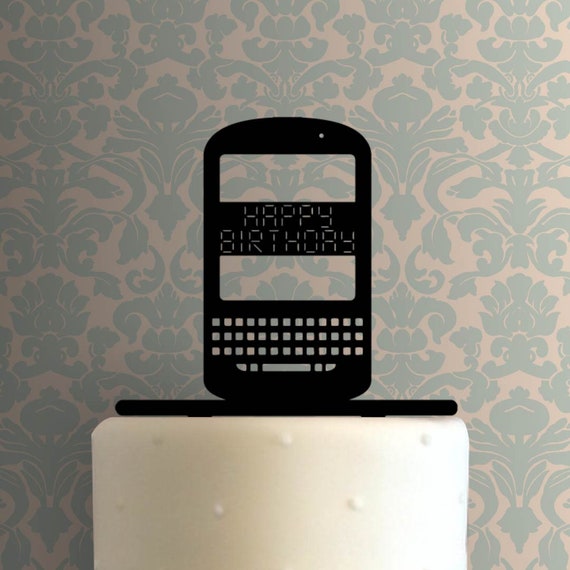 Cell Phone Happy Birthday 225-A413 Cake Topper | Etsy