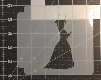 Lady Stencil Stencil for Wall Lady With Flower Template - Etsy