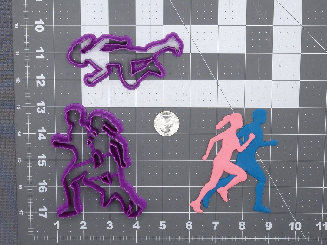 Couple Running 266-F270 Cookie Cutter Set - Etsy