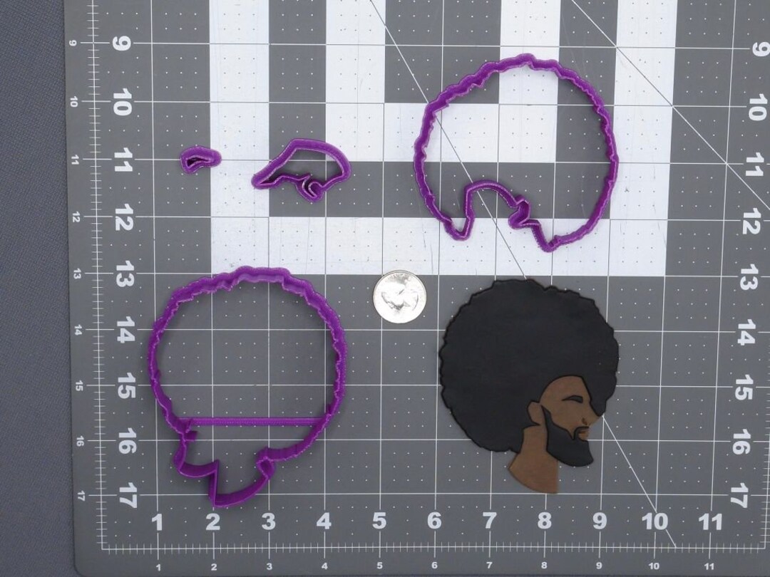 Afro Man Head 266-G874 Cookie Cutter Set - Etsy