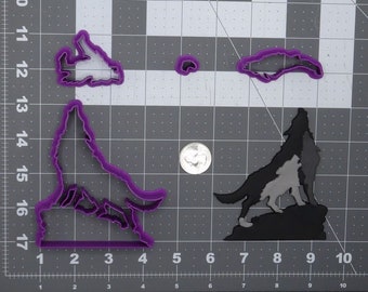 Howling Wolf Cookie Cutter / Howling Dog Cookie Cutter / - Etsy