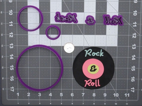 Rock and Roll Record 266-E287 Cookie Cutter Set | Etsy