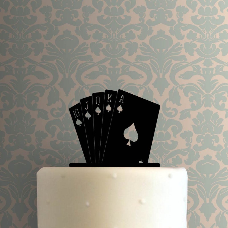 Playing Card Cake Topper - Etsy