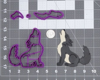Howling Wolf Cookie and Fondant Cutter - Etsy