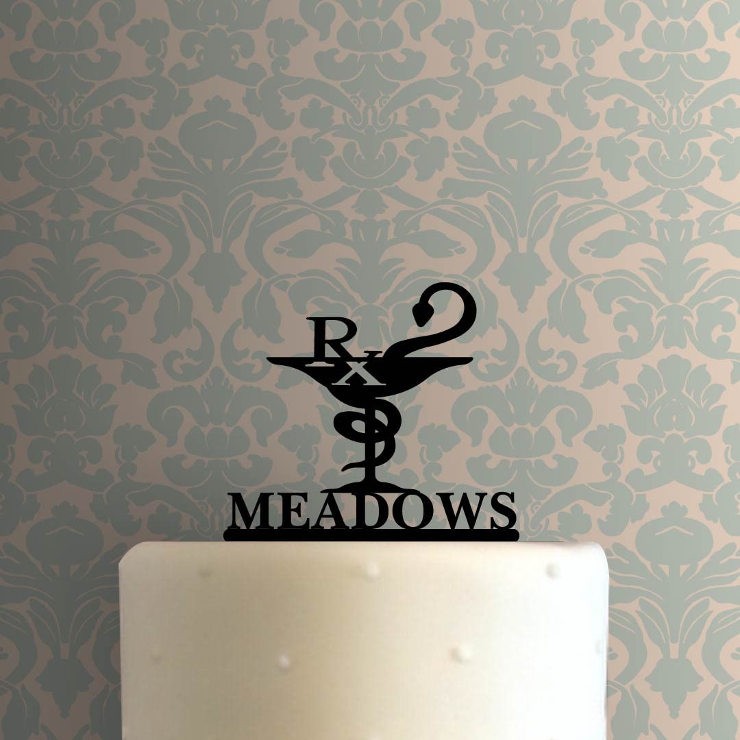 Custom Pharmacy RX Symbol Name 225-B854 Cake Topper - Etsy