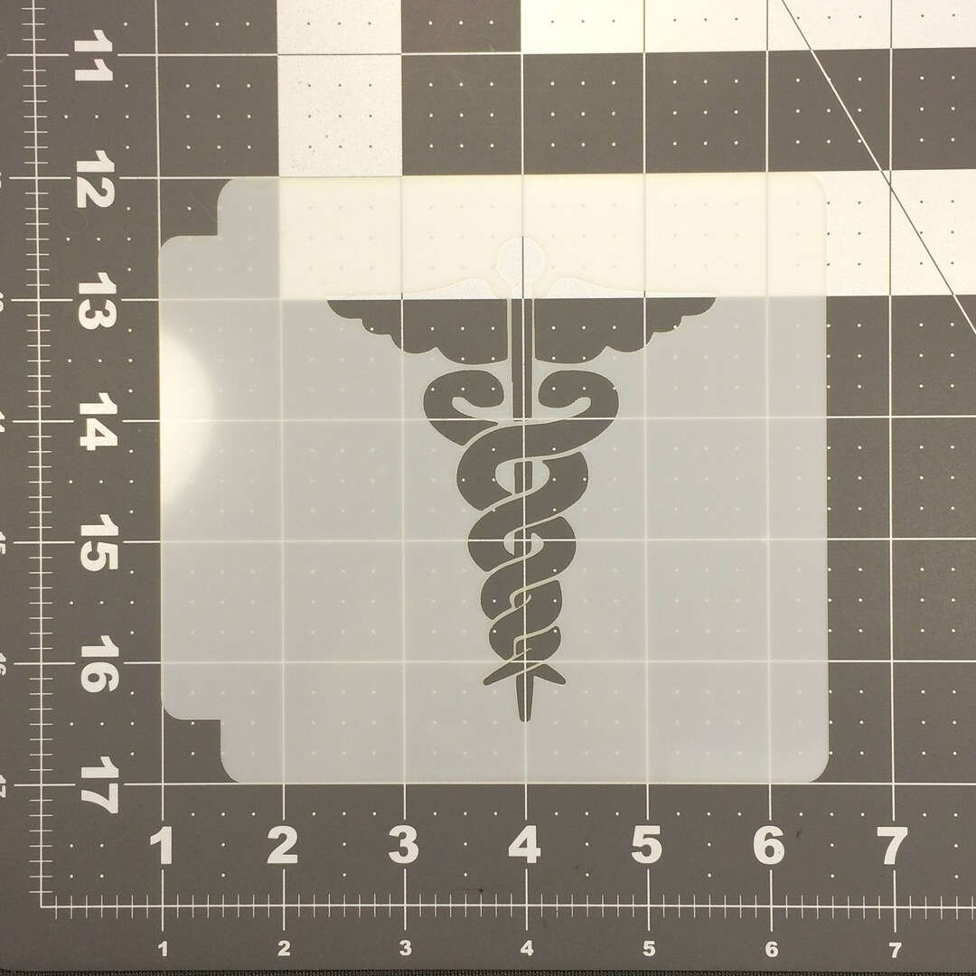 Caduceus 100 Stencil - Etsy