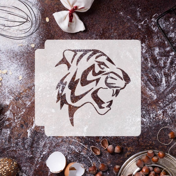 Tiger Stencil Etsy