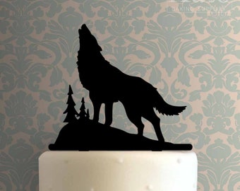 Howling Wolf Moon 225-371 Cake Topper | Etsy