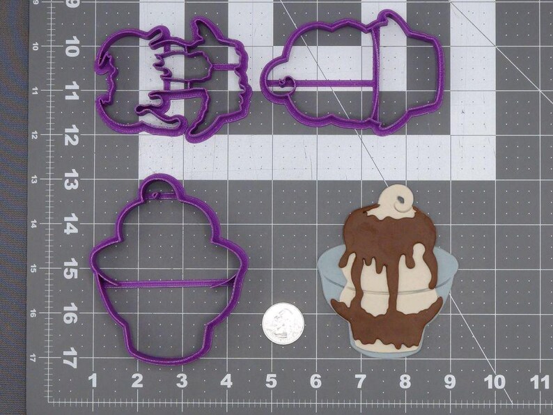 Ice Cream Sundae 266-L204 Cookie Cutter Set - Etsy
