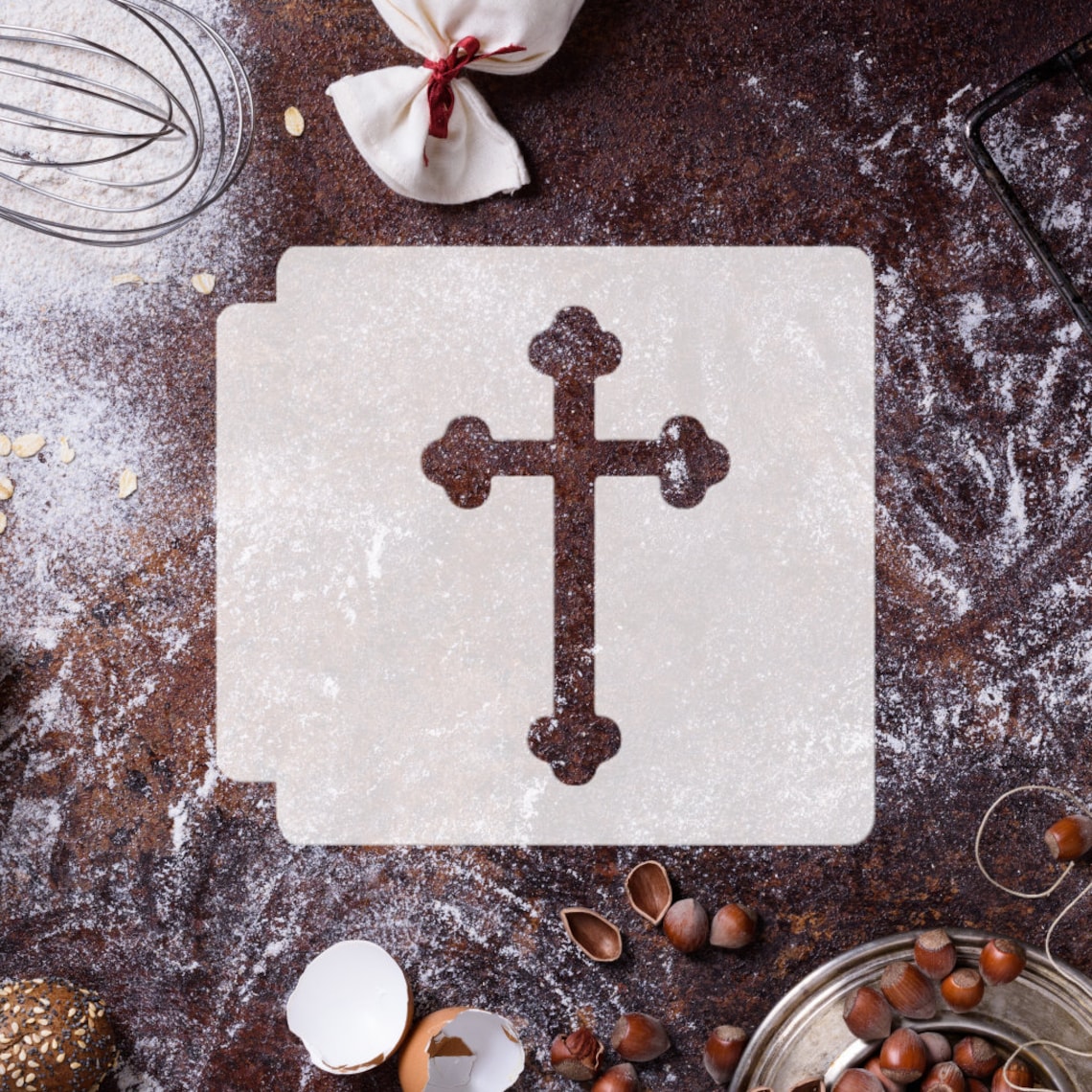 Cross Budded 783-D246 Stencil Silhouette - Etsy