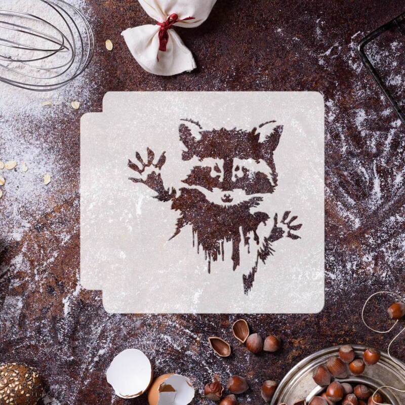 Racoon Stencil - Etsy