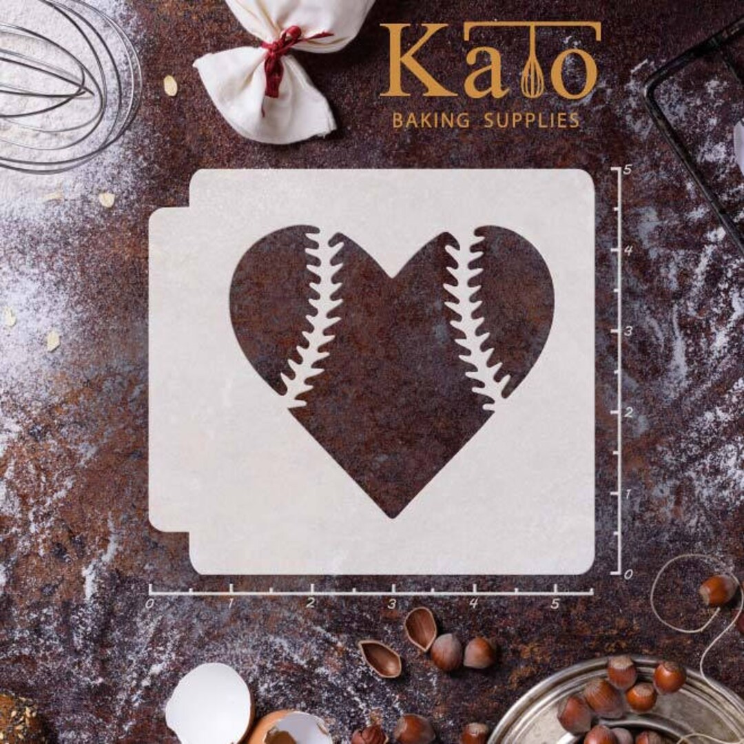Baseball Heart 783-732 Stencil - Etsy