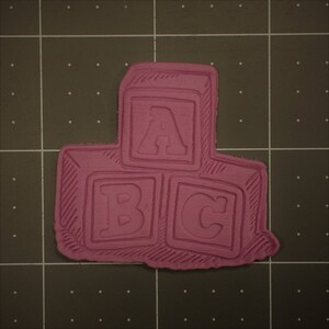 ABC Blocks 227-023 Cookie Cutter and Acrylic Stamp (imprinted) - Etsy