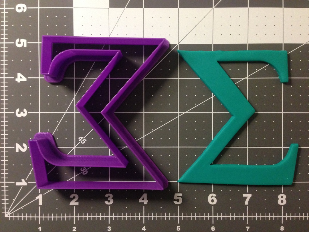 Greek Letter Sigma Cookie Cutter - Etsy