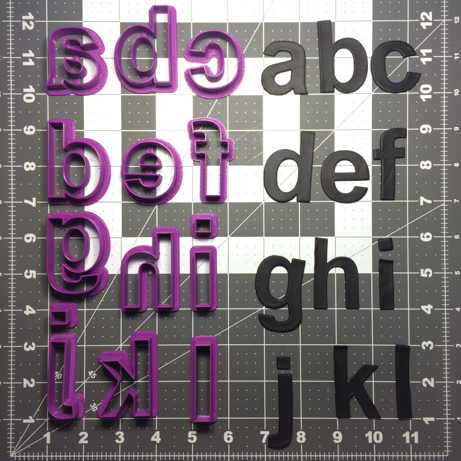 Arial Bold Lowercase Cookie Cutter Set - Etsy