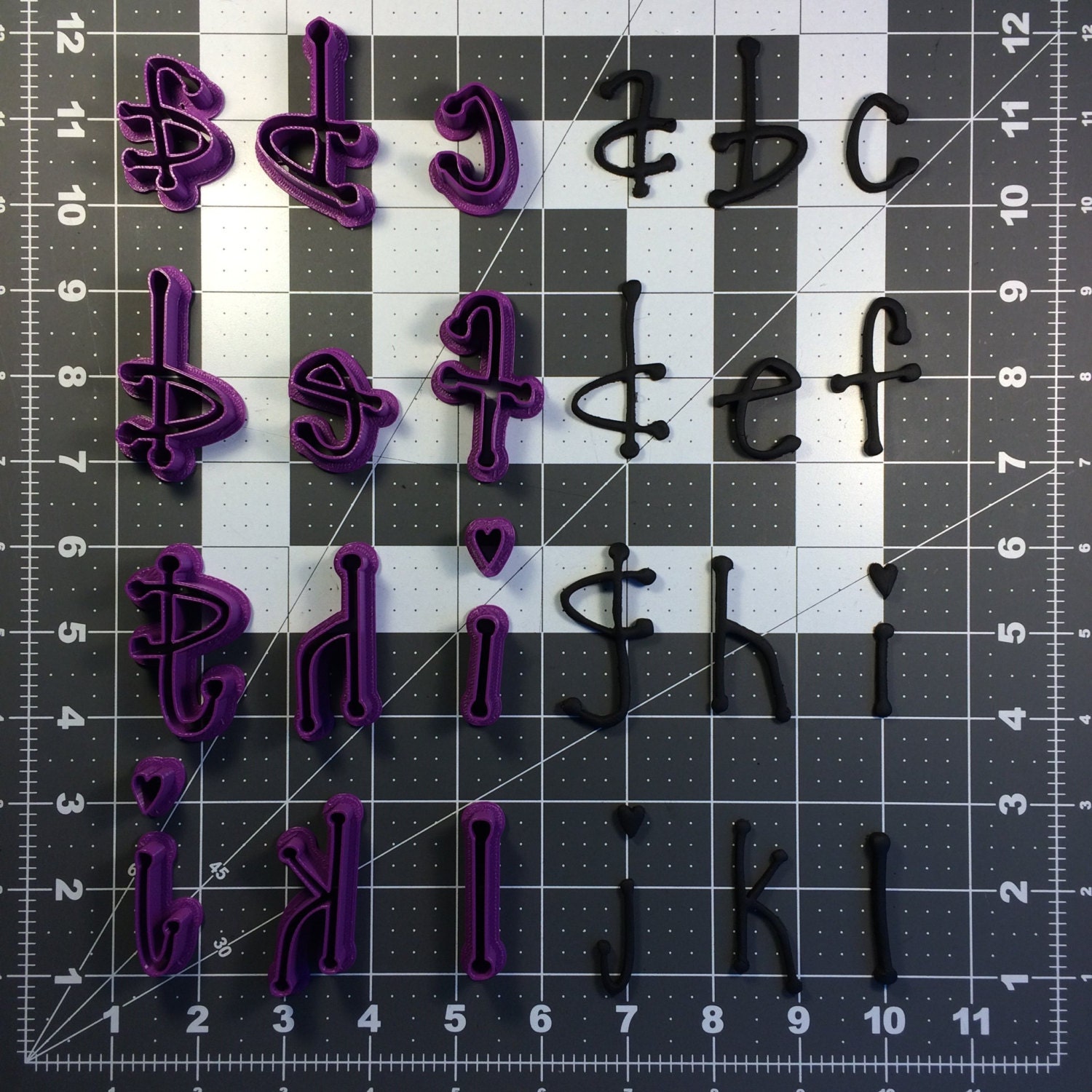 Cool Dot Font Lowercase Cookie Cutter Set - Etsy
