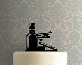 Whiskey and Cigar Cake Topper - Etsy