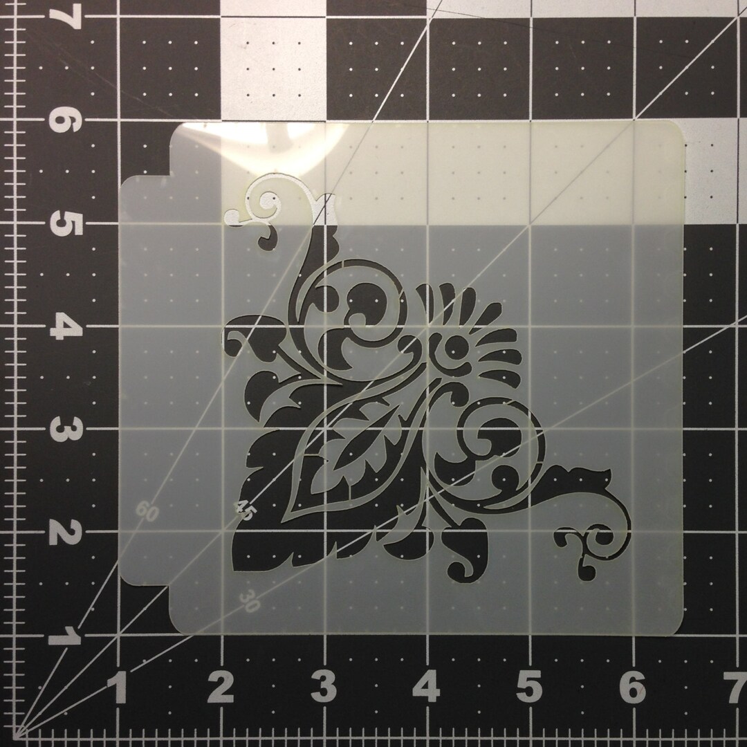 Damask 117 Stencil - Etsy