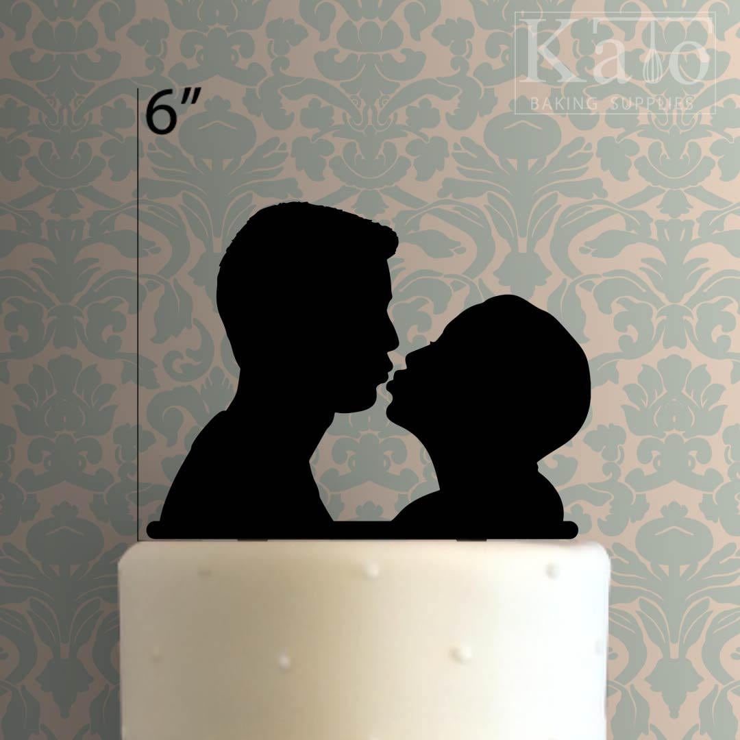 Couple Kissing 100 Cake Topper - Etsy
