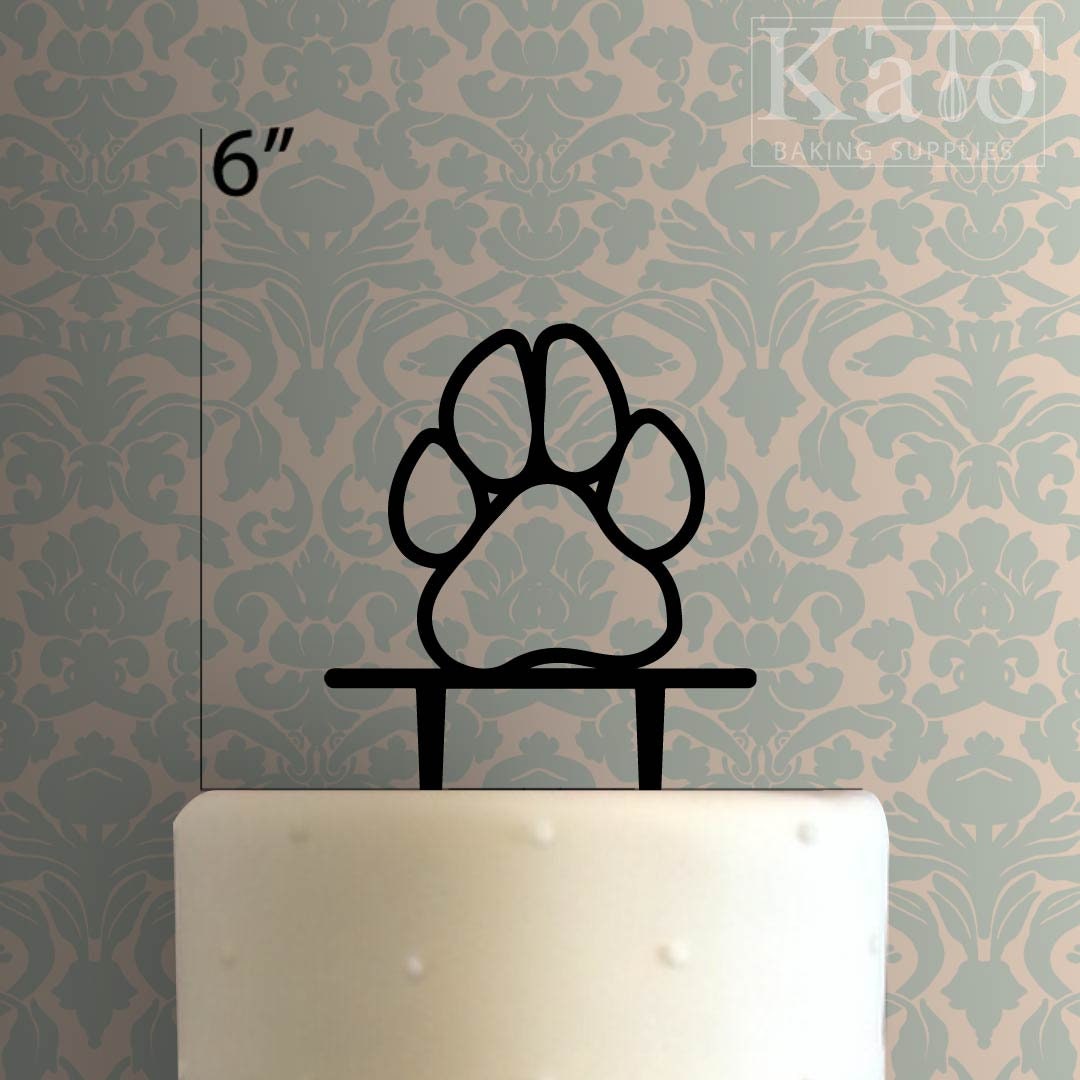 Paw Print 225-510 Cake Topper - Etsy