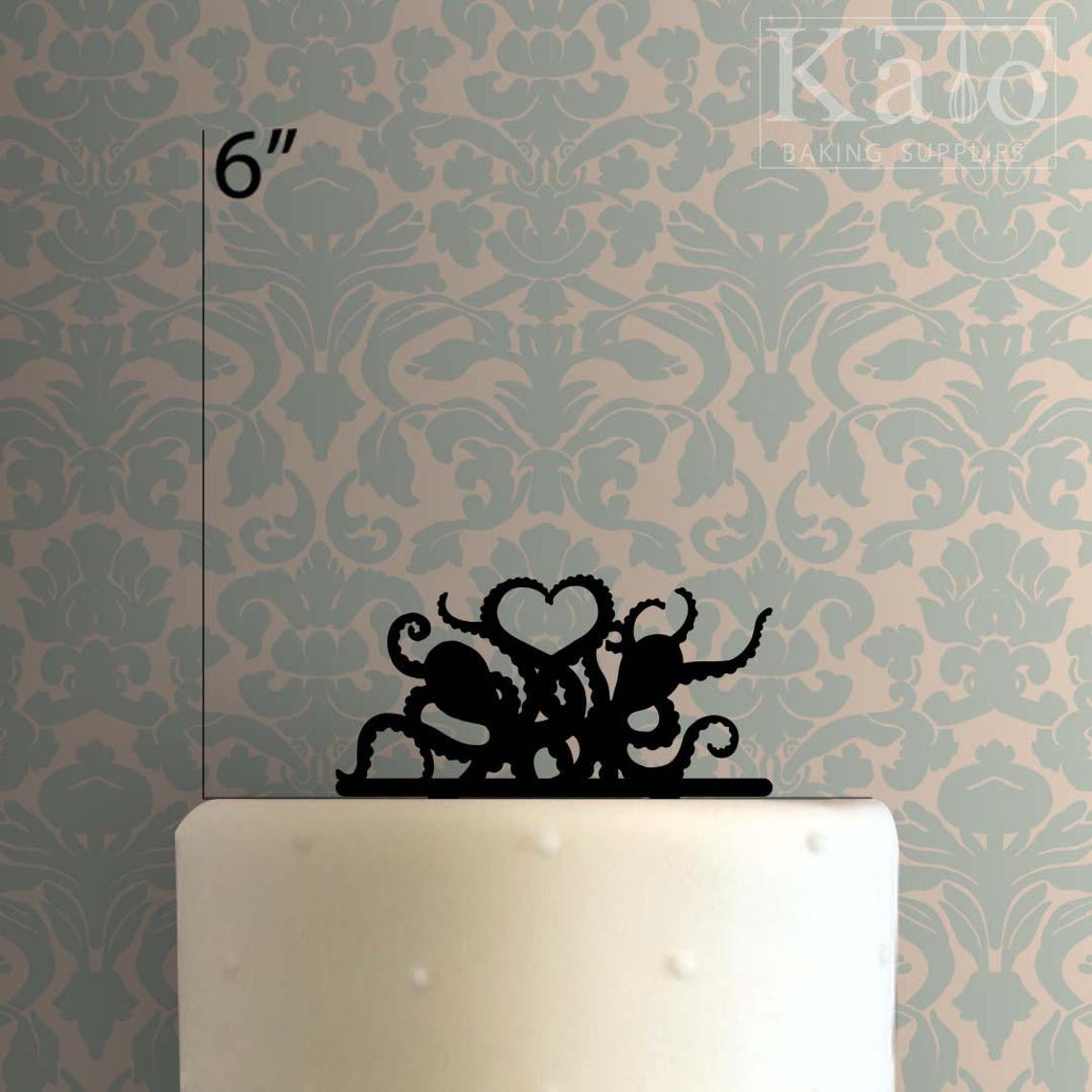 Octopus Heart 225-162 Cake Topper | Etsy