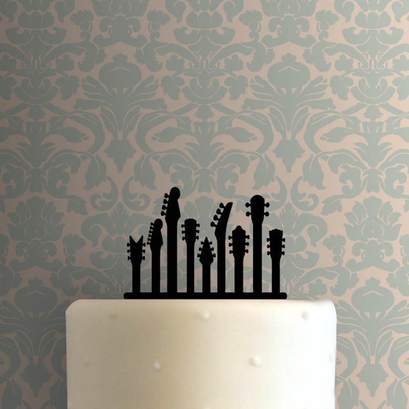 Guitar Cake Topper - Etsy