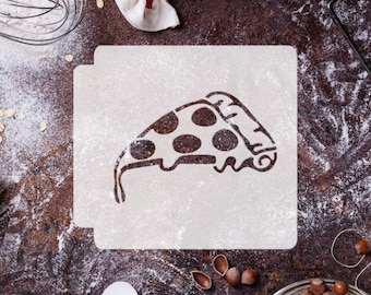 Pizza Stencil, Reusable Pizza Stencil, DIY Craft Stencil, Large Pizza ...