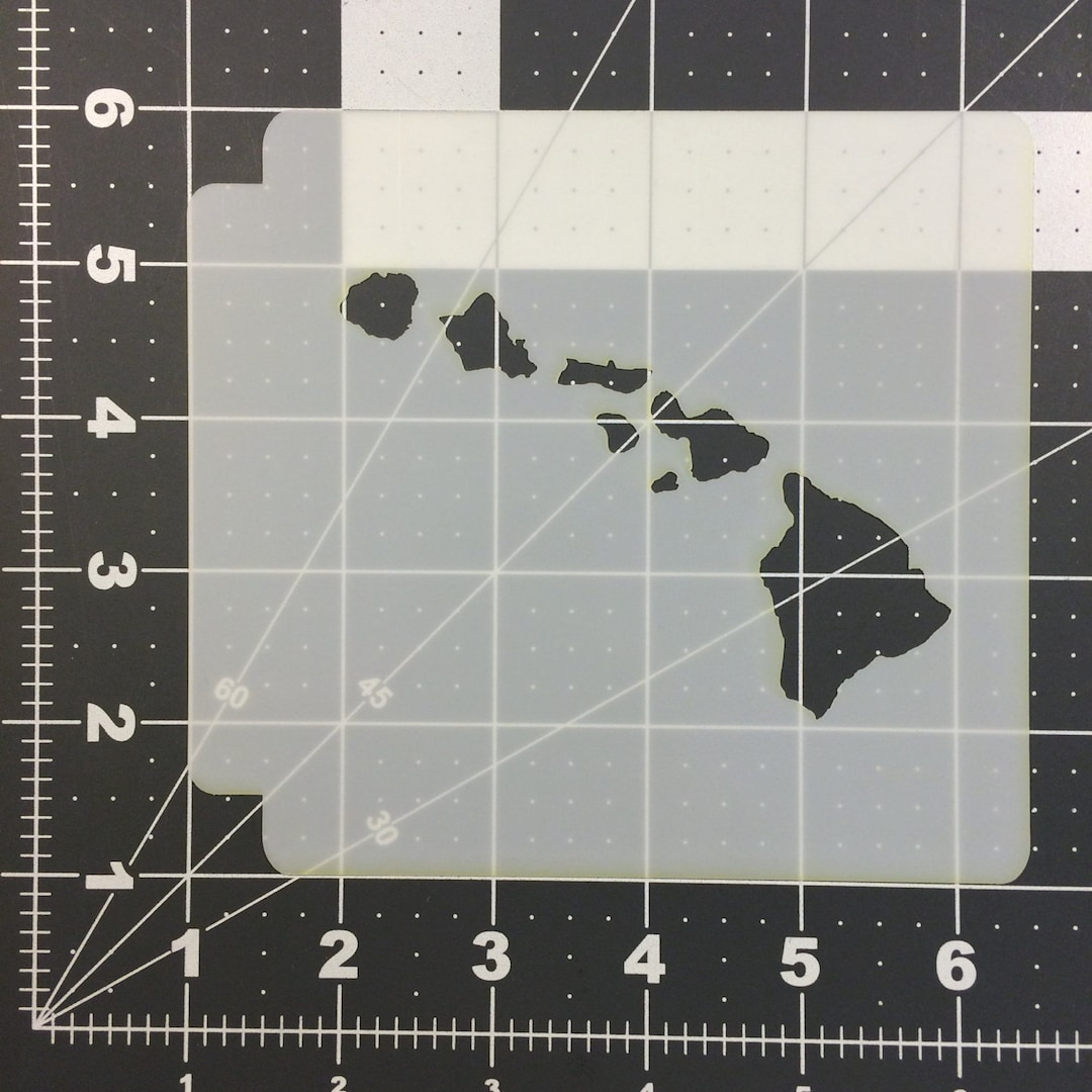 Hawaii 100 Stencil - Etsy
