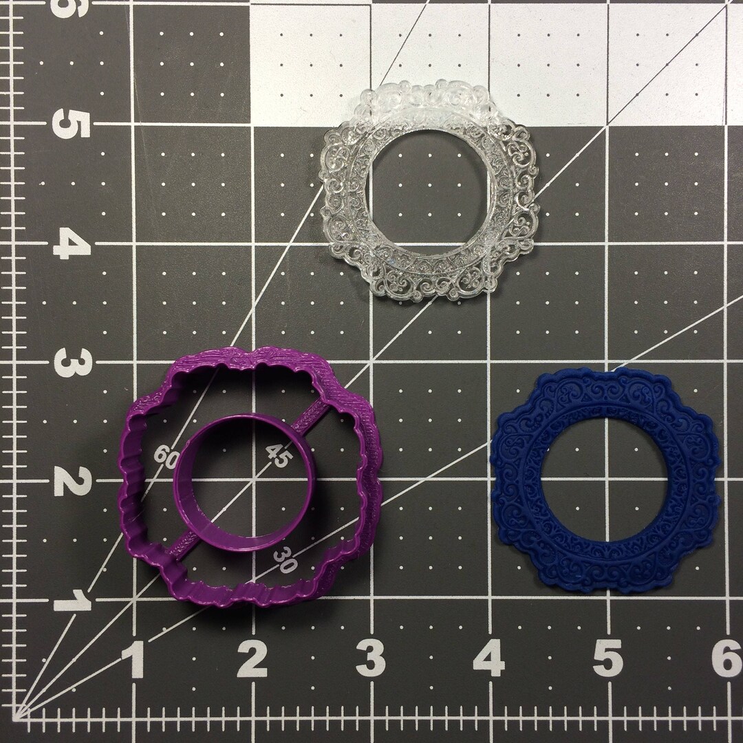 Border 104 Cookie Cutter and Stamp (embossed) - Etsy