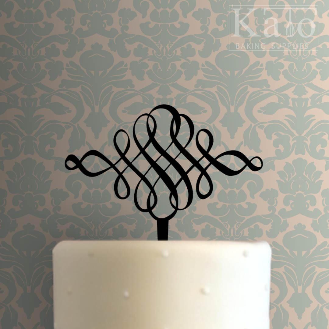 Swirl 100 Cake Topper - Etsy