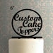 Custom Letters 103 Cake Topper - Etsy
