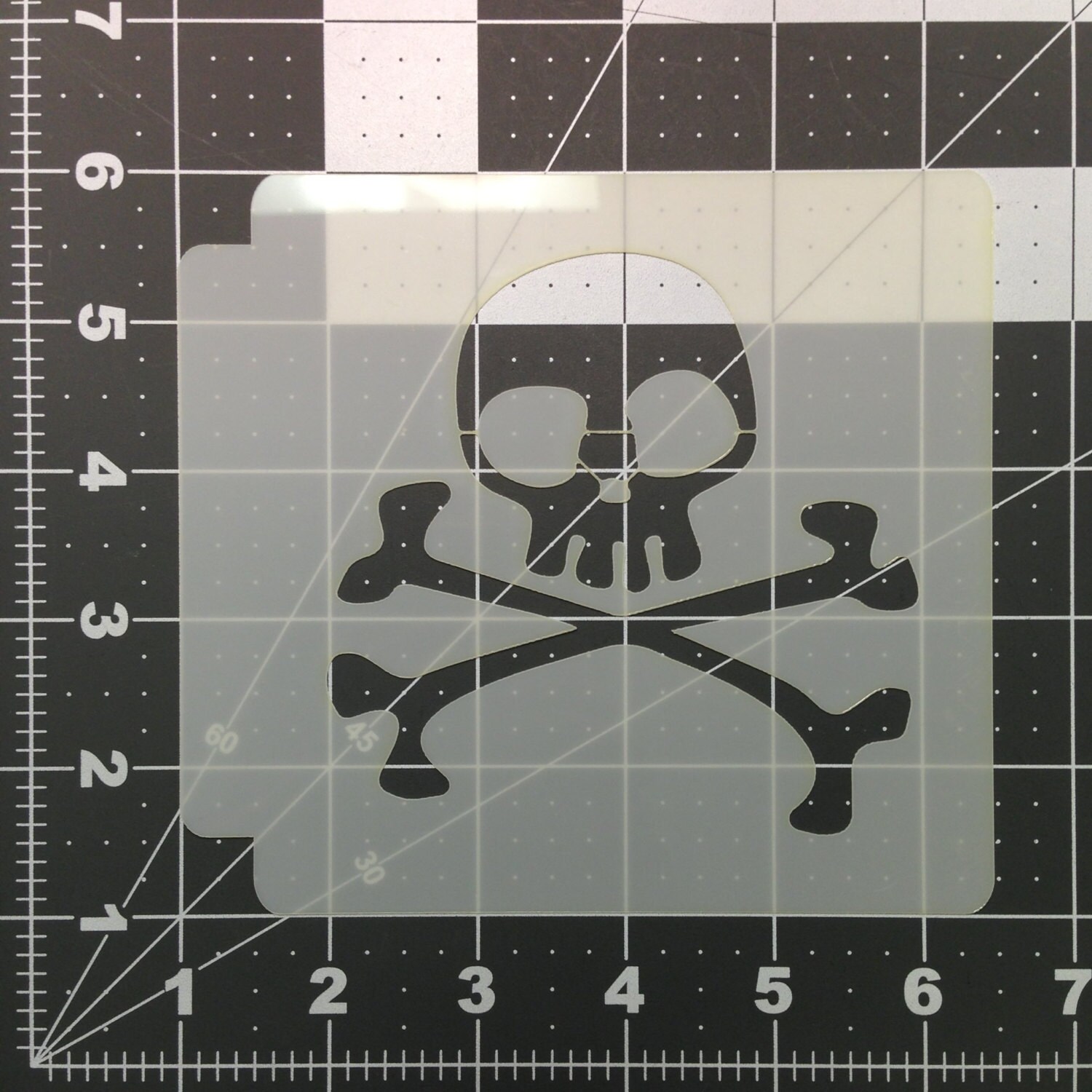 Skull and Crossbones 101 Stencil | Etsy