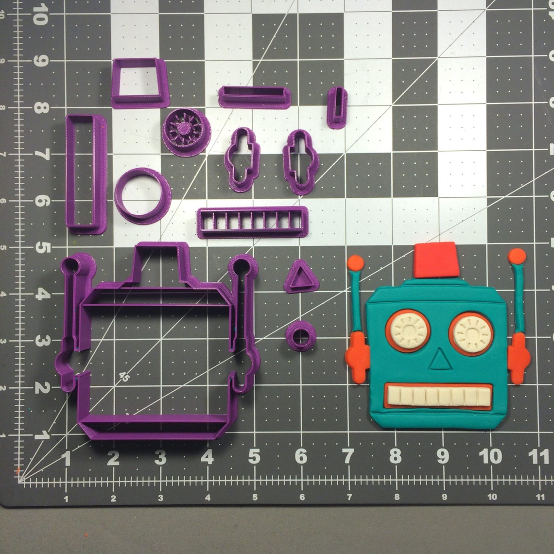 Robot 101 Cookie Cutter Set - Etsy