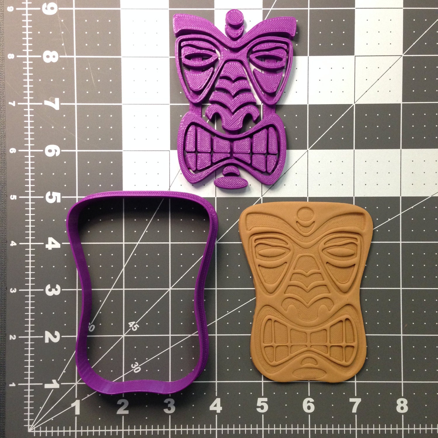 Tiki Face 101 Cookie Cutter and Stamp | Etsy