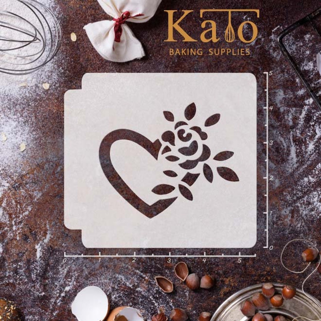 Rose Heart 783-A144 Stencil - Etsy