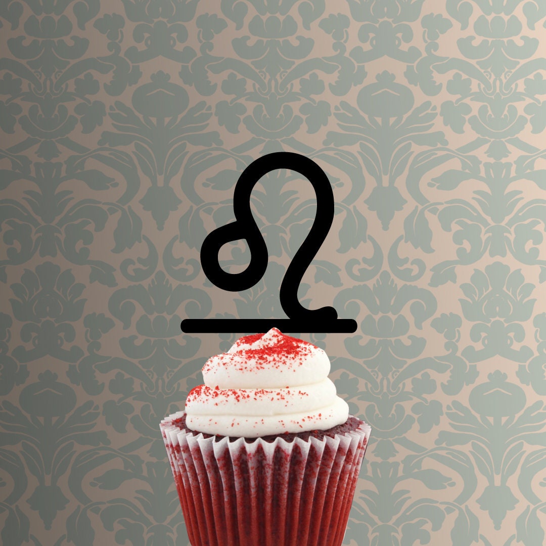Zodiac - Leo Symbol 228-262 Cupcake Topper - Etsy
