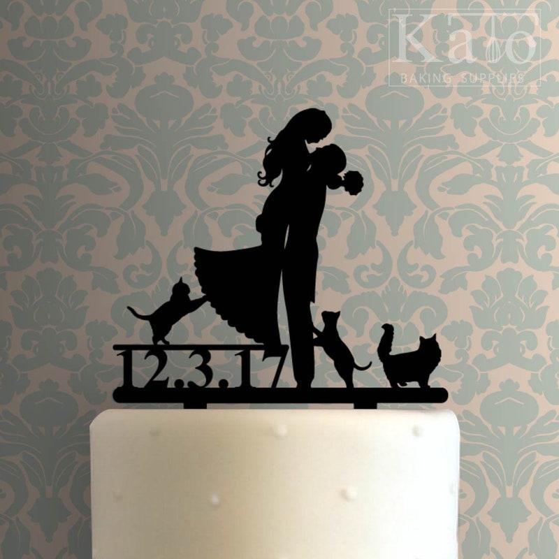 Cat Cake Topper Wedding - Etsy